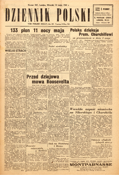 Dziennik Polski, 1941, nr 257 | Europeana