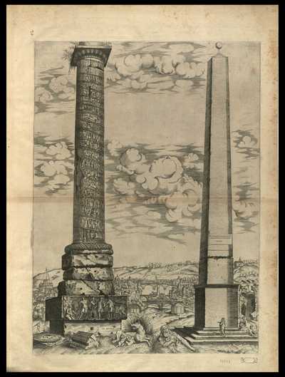 [Colonna Antonina con obelisco] | Europeana