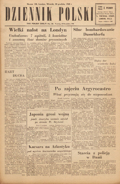 Dziennik Polski, 1940, nr 130 | Europeana