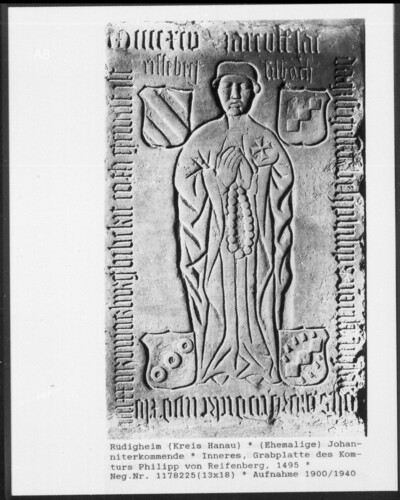 Grabplatte des Komturs Philipp von Reifenberg | Europeana