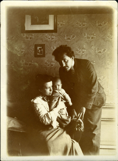 Albert, Mileva and Hans Albert Einstein Portraits Family | Europeana