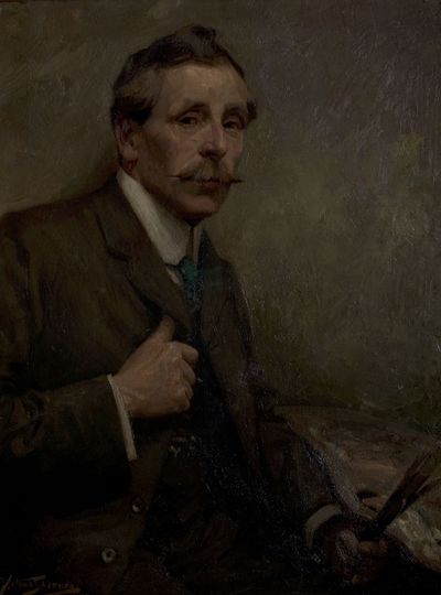 painting (oil): ["Portrait of Reubens Arthur Moore"] | Europeana