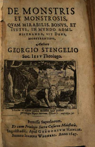 De monstris et monstrosis ... | Europeana