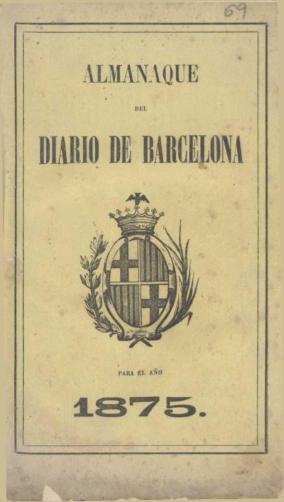 Almanaque del Diario de Barcelona para el año ...: Año 1875 | Europeana