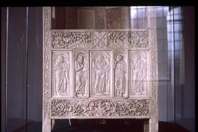 Ravenna, Museo Arcivescovile, Throne of Maximian, detail of St. John ...