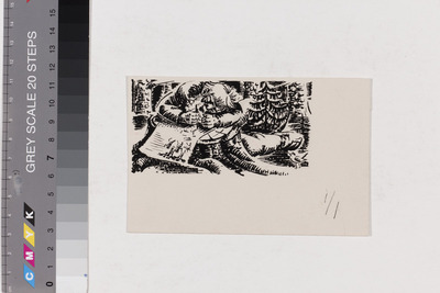 Vinjett Gennadi Gori raamatule "Suured Siberi kuuse metsad" | Europeana