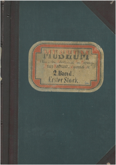 Hand-written inventory of the collections displayed at Franz Fer ...