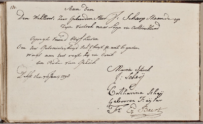 Albuminscriptie / van Maria Sterck, J. Scheij, Catharine Keijser ...