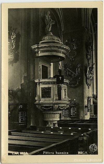 Rīga. Sv. Pētera baznīcas kancele | Europeana