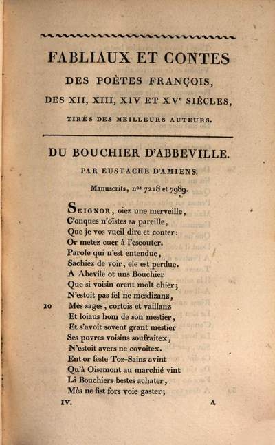 Fabliaux et contes des poètes François des XIe, XIIe, XIIIe, XIVe et ...