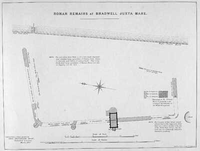 Plan of Roman fort at Bradwell, Norfolk | Europeana