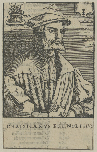 Bildnis des Christianus Egenolphvs | Europeana