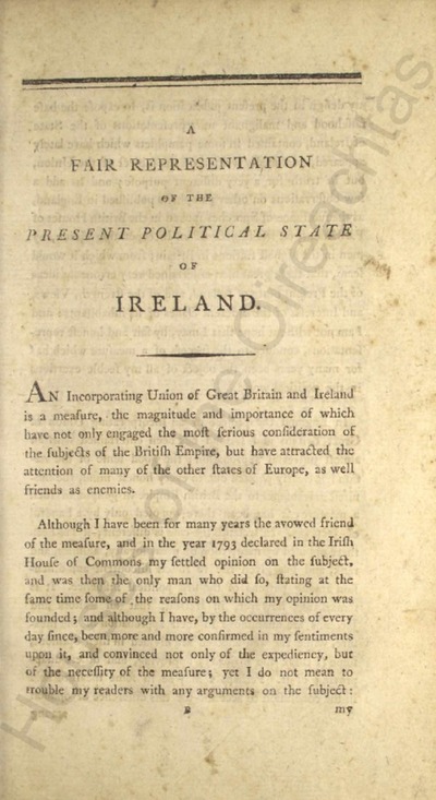 A fair representation of the present political state of Ireland | Europeana