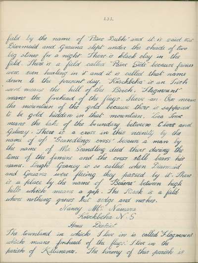 Home District [Essays on Killanena area by Mary O'Mara, Flagmount; Ita ...